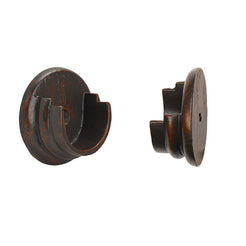 Kirsch 1 3/8" Wrought Iron Inside Mount Socket | DRD