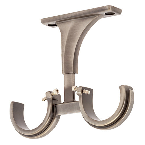 Kirsch 1 3/8" Designer Metals Double Ceiling Bracket – DRD