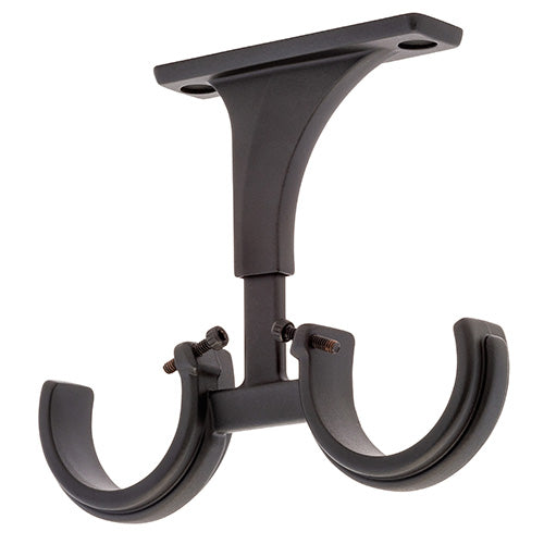 Kirsch 1 3/8" Designer Metals Double Ceiling Bracket – DRD