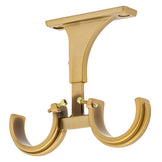 Kirsch 1 3/8" Designer Metals Double Ceiling Bracket – DRD