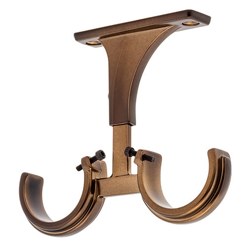 Kirsch 1 3/8" Designer Metals Double Ceiling Bracket – DRD