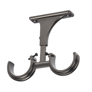 Kirsch 1 3/8" Designer Metals Double Ceiling Bracket – DRD